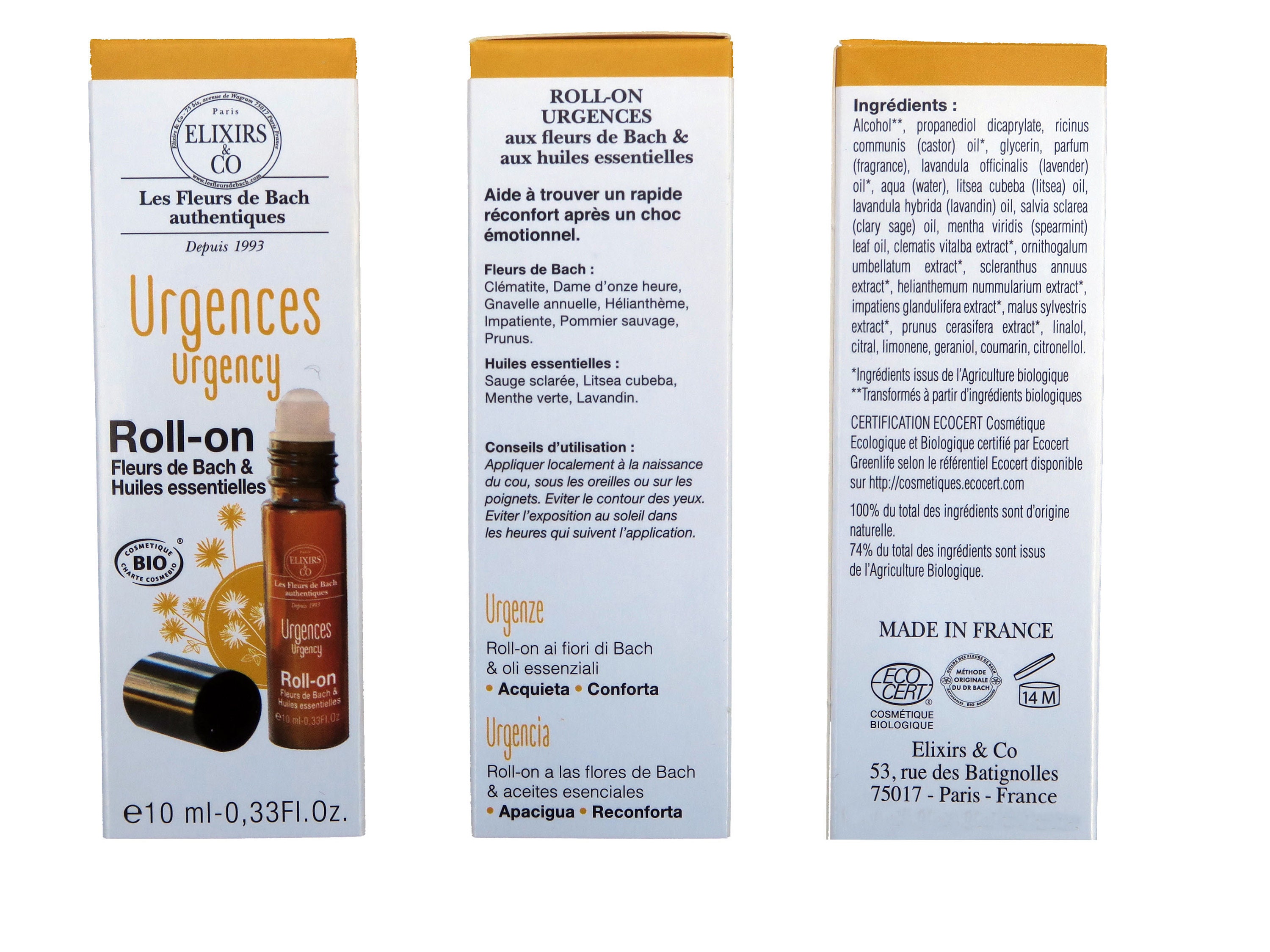 Urgency De Bach - Les Fleurs De Bach Imported French Natural ...