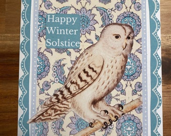 Solstice Owl Card - Etsy