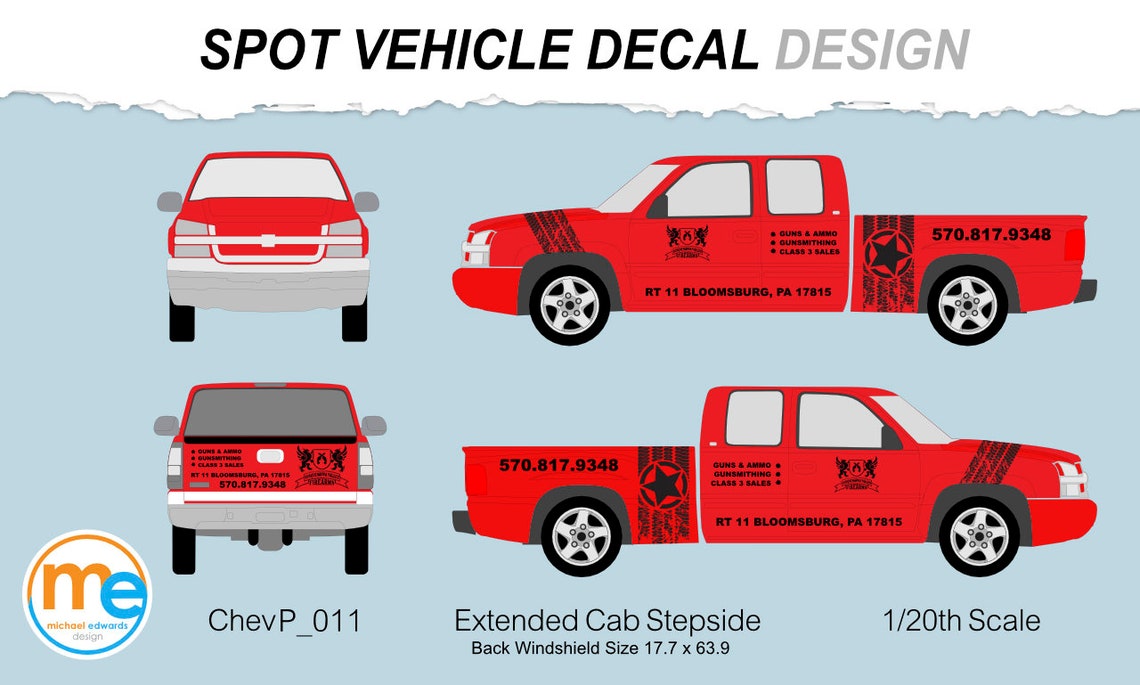 Custom PARTIAL Vehicle Wrap Design - up to 2 Sides - Etsy