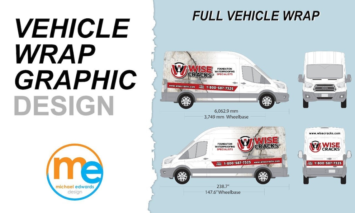 Custom Full Vehicle Wrap Design - up to 5 Sides - Etsy