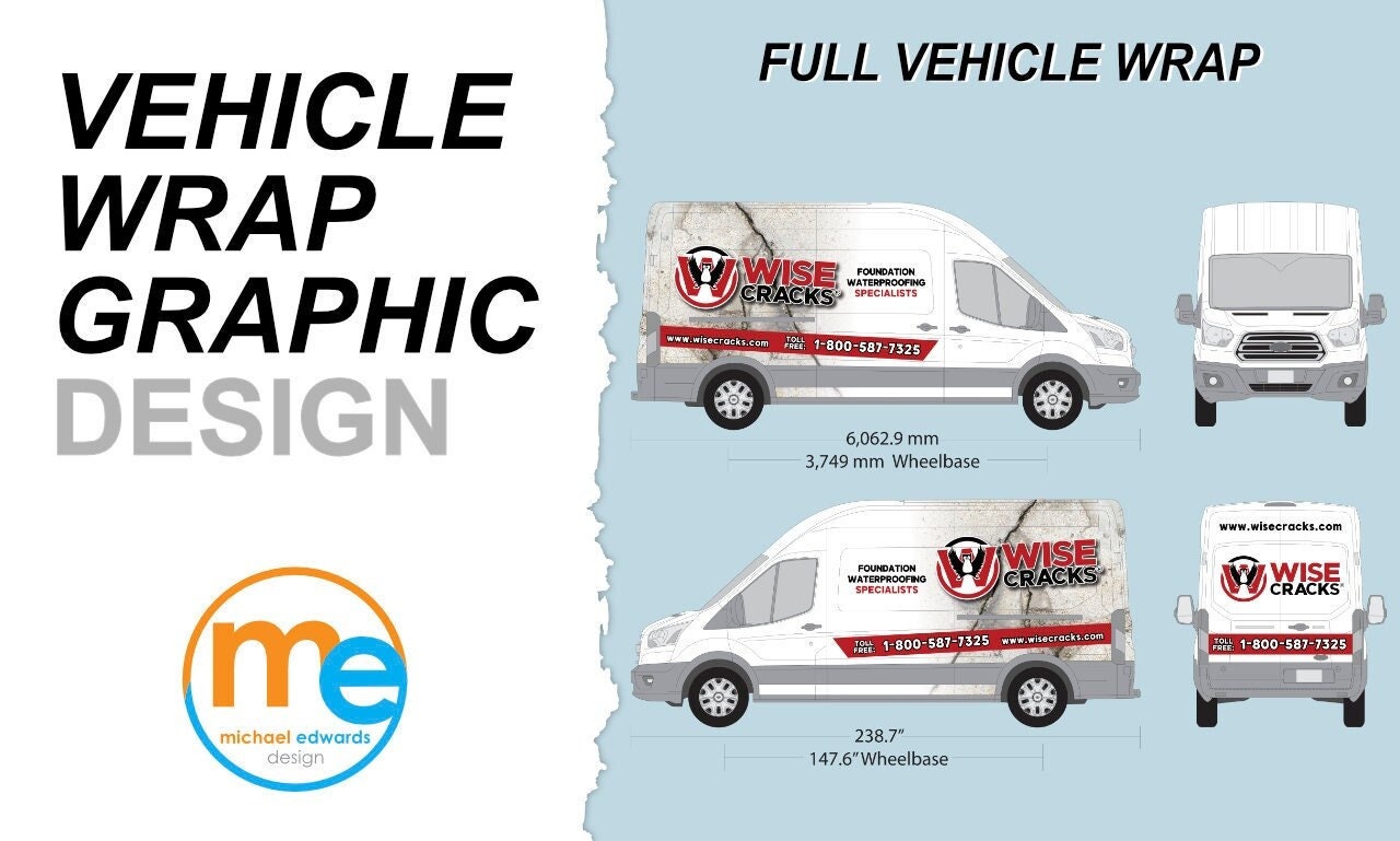 Custom Full Vehicle Wrap Design - up to 5 Sides - Etsy