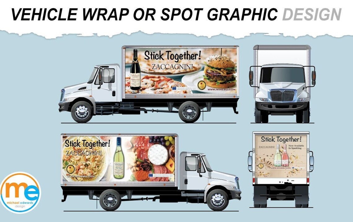 Custom PARTIAL Vehicle Wrap Design - up to 2 Sides - Etsy