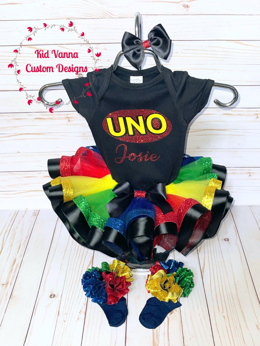 UNO Birthday Tutu Outfit, 1st Birthday Outfit, UNO Birthday Shirt ...
