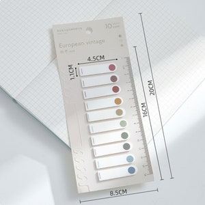 Transparent Sticky Tabs With Ruler /aesthetic Index Sticky Notes/sticky ...