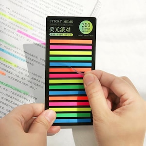300pcs Thin Sticky Tabs/slim Sticky Notes for Highlighting/reading Tabs ...