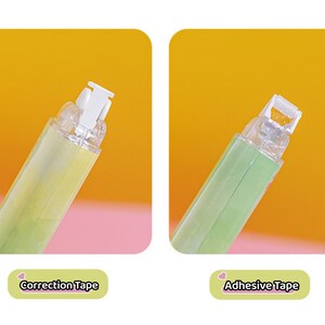Pastel Color 2 in 1 Correction and Glue Tape, Correction Tape, Double ...