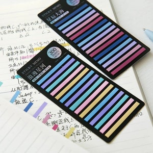 300pcs Thin Sticky Tabs/slim Sticky Notes for Highlighting/reading Tabs ...