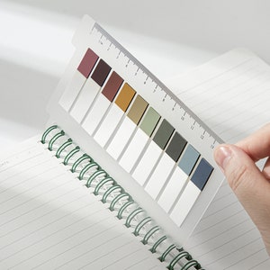 Transparent Sticky Tabs With Ruler /aesthetic Index Sticky Notes/sticky ...