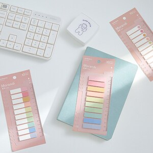 Transparent Sticky Tabs With Ruler /aesthetic Index Sticky Notes/sticky ...