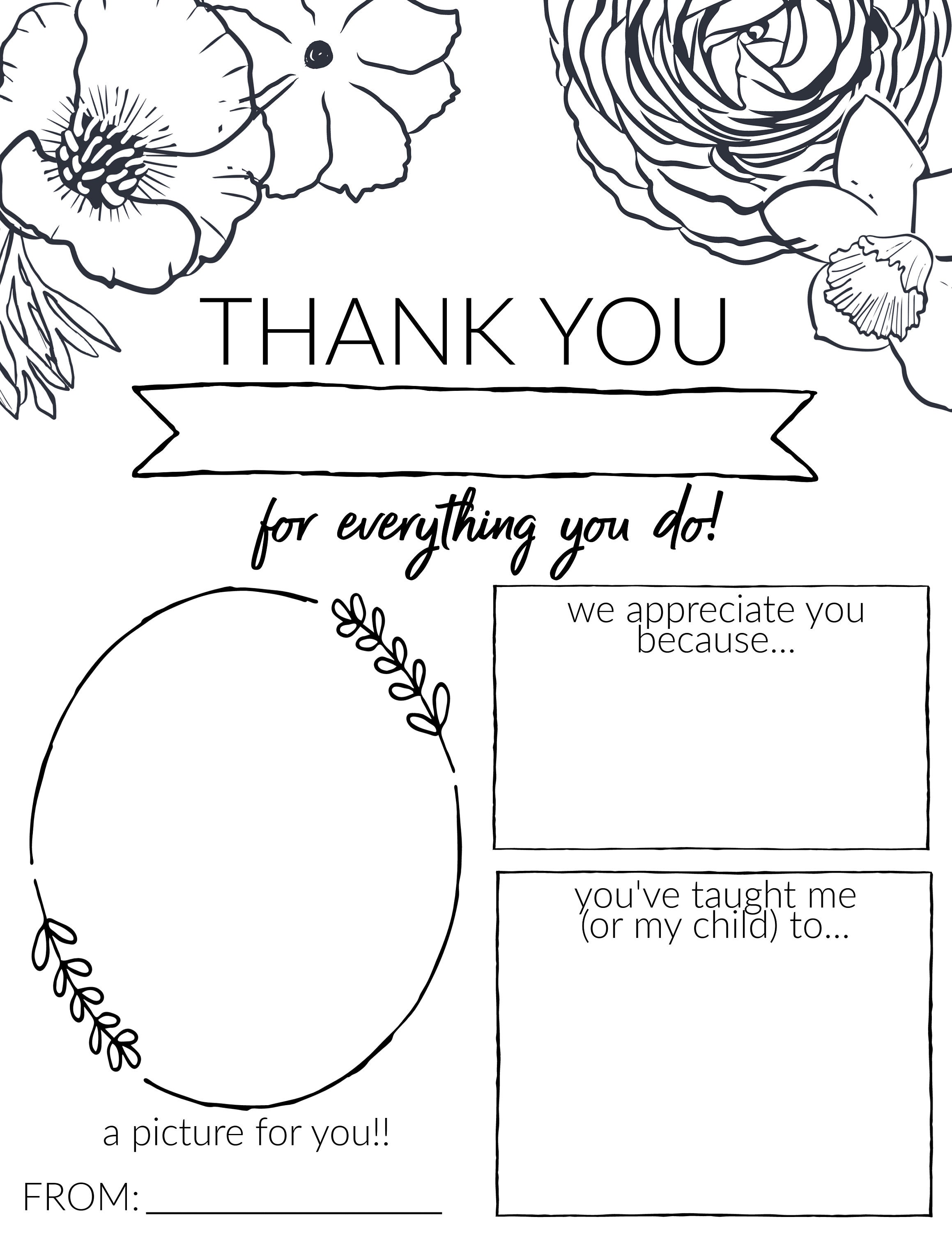 Teacher Appreciation Printable Value Bundle | Appreciation Week | Fill ...