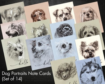 Blue Wildflower Blank Note Cards Series1 set of 7 | Etsy