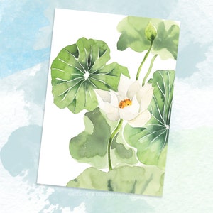 Lotus Blank Note Cards (set of 4) - Etsy