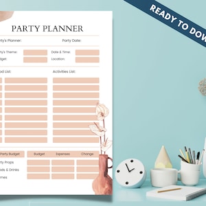 Party Planner, Event Planner, Party Planner Template, Birthday Party ...
