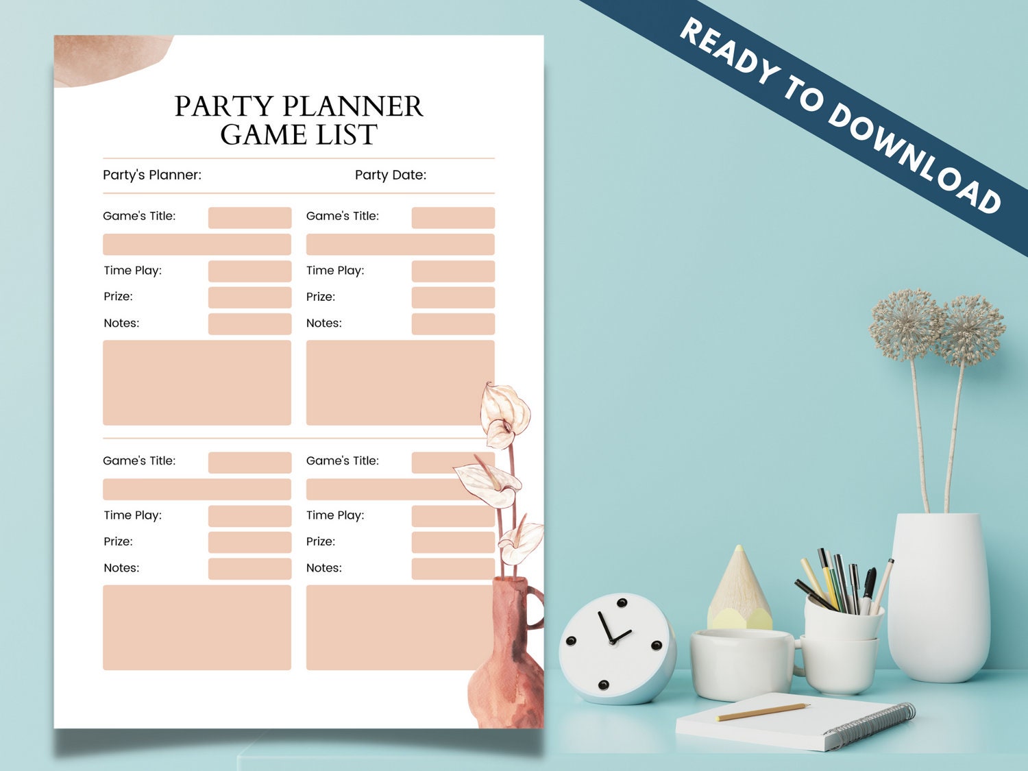 Party Planner, Event Planner, Party Planner Template, Birthday Party ...