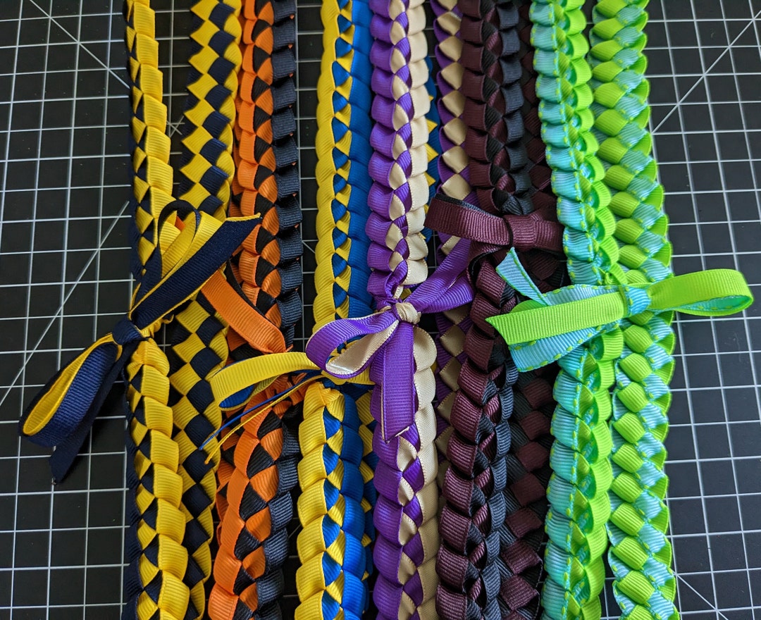 Graduation Ribbon Lei- Single Braid - Etsy