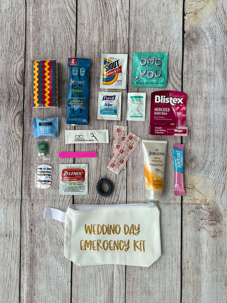 Premium Wedding Day Emergency Kit Bride Survival Kit Bride Etsy