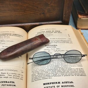 18th Century Spectacles W/ Tinted Lenses and Blued Steel Frames ...