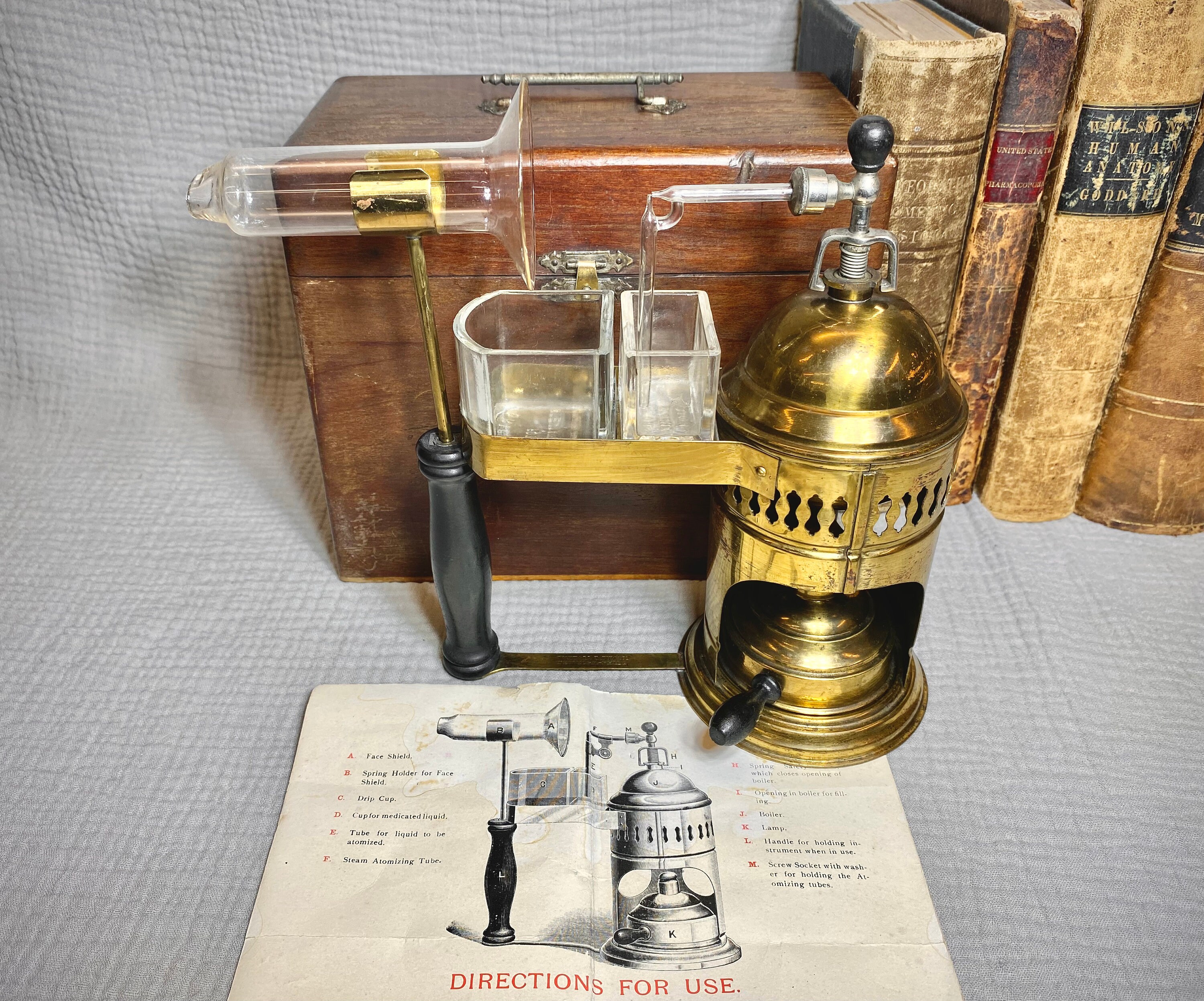 Steam Atomizer W/ Case, Whitall Tatum Co, Antique Vaporizer, Victorian ...