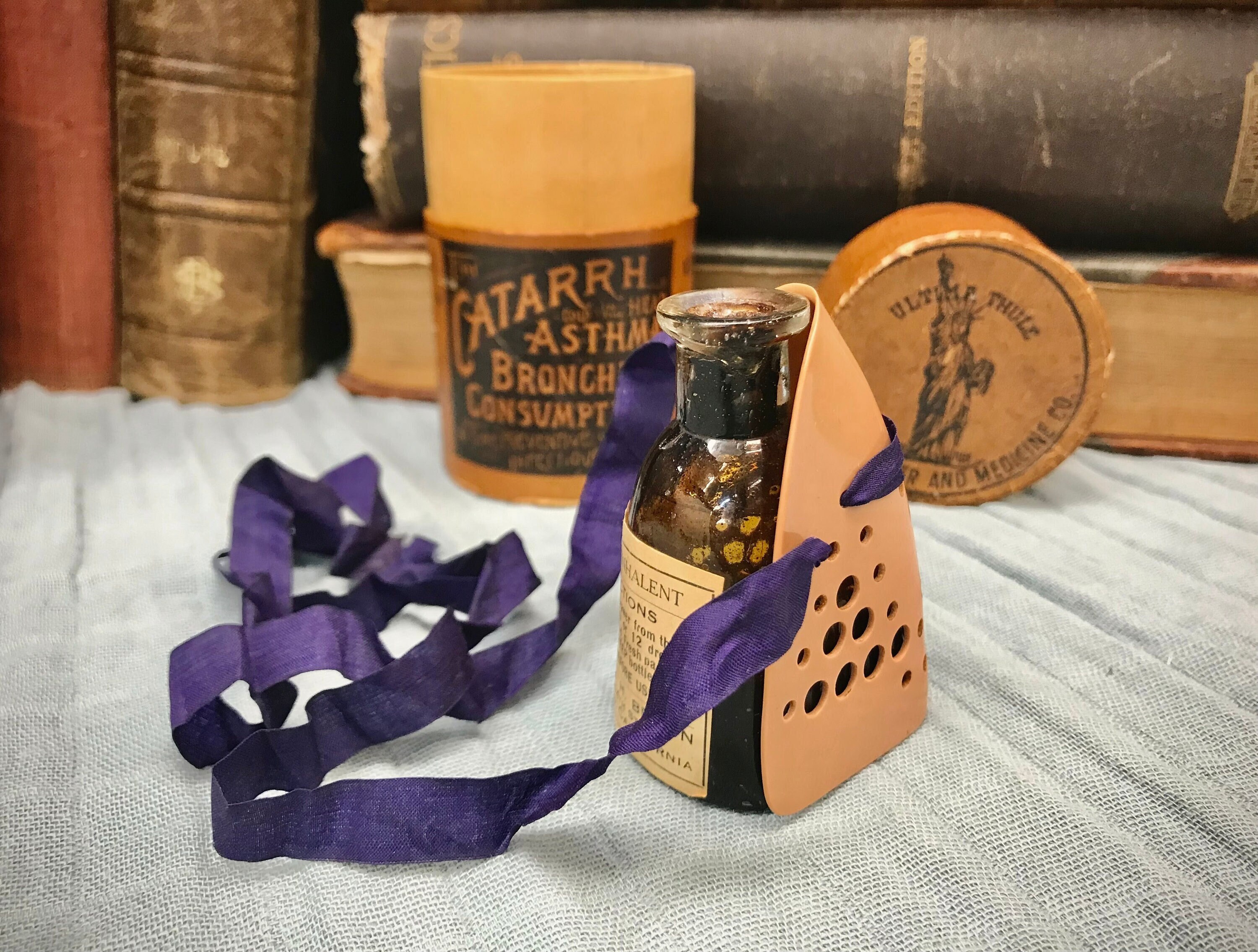 Dr. Welch's Inhaler, COMPLETE, Patent 1889, Quackery, Antique Medicine ...