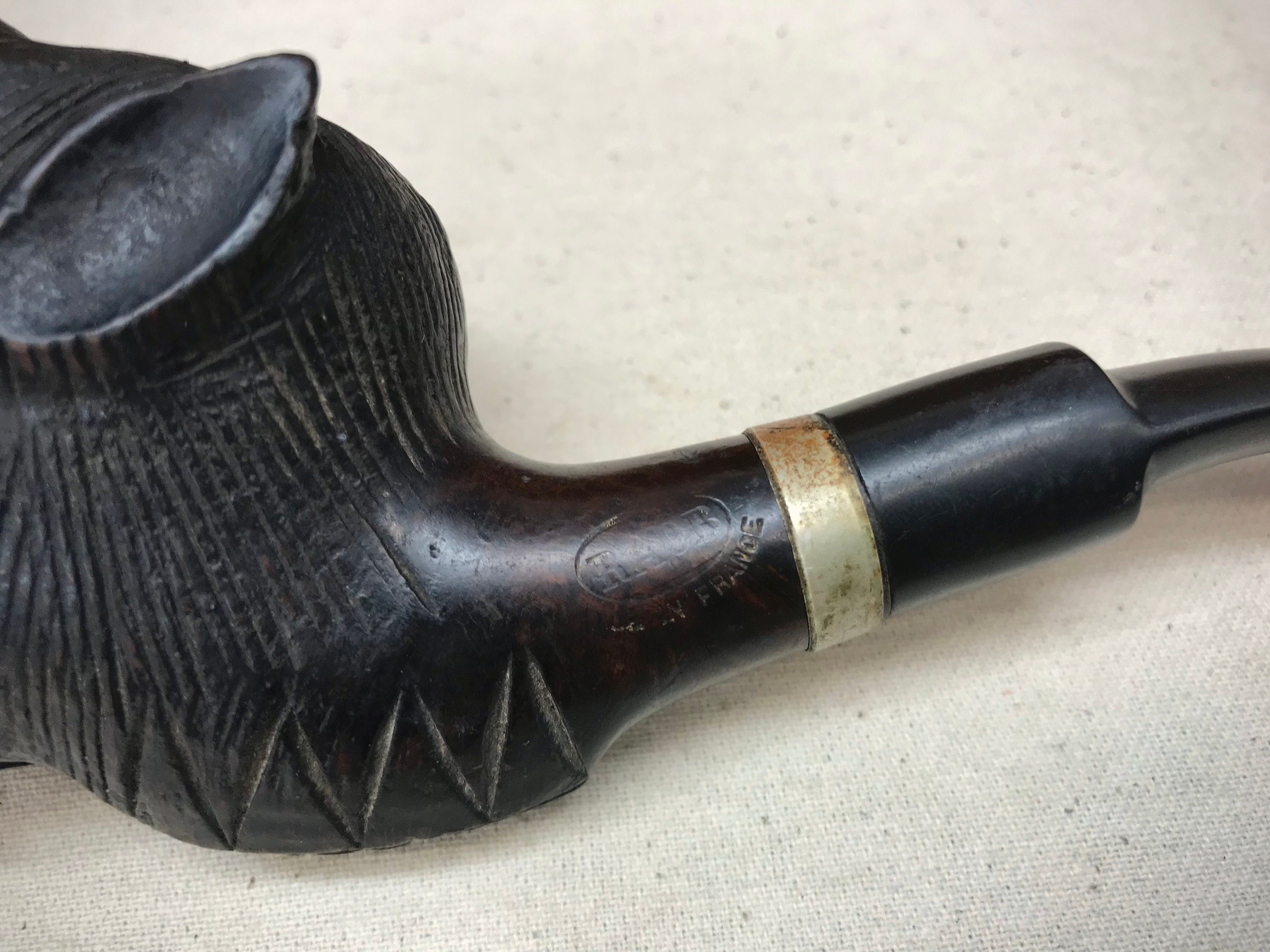 Briar Bull Pipe, French RAOB, Hand-carved - Etsy