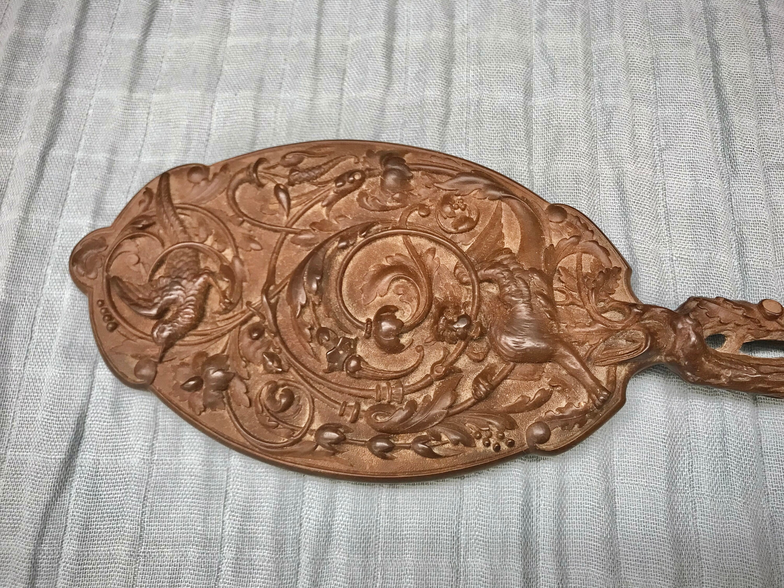 Ornate Hand Mirror Black Forest Decorative Style - Etsy