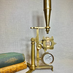 Georgian Microscope W/ Mechanical Stage, Circa 1820, Jones Most ...