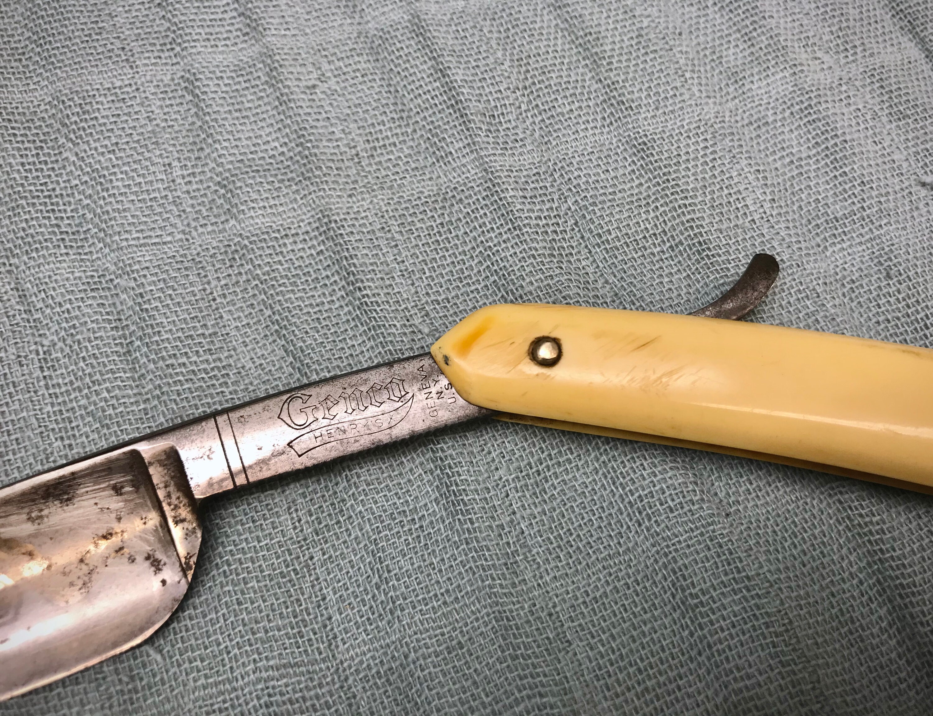 Carbo Magnetic Razor W/ Case, Griffin XX Straight Razor, Antique ...