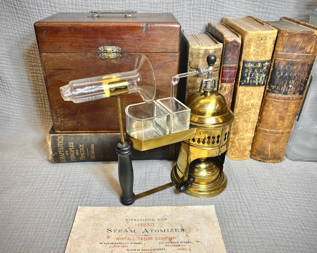 Steam Atomizer W/ Case, Whitall Tatum Co, Antique Vaporizer, Victorian ...