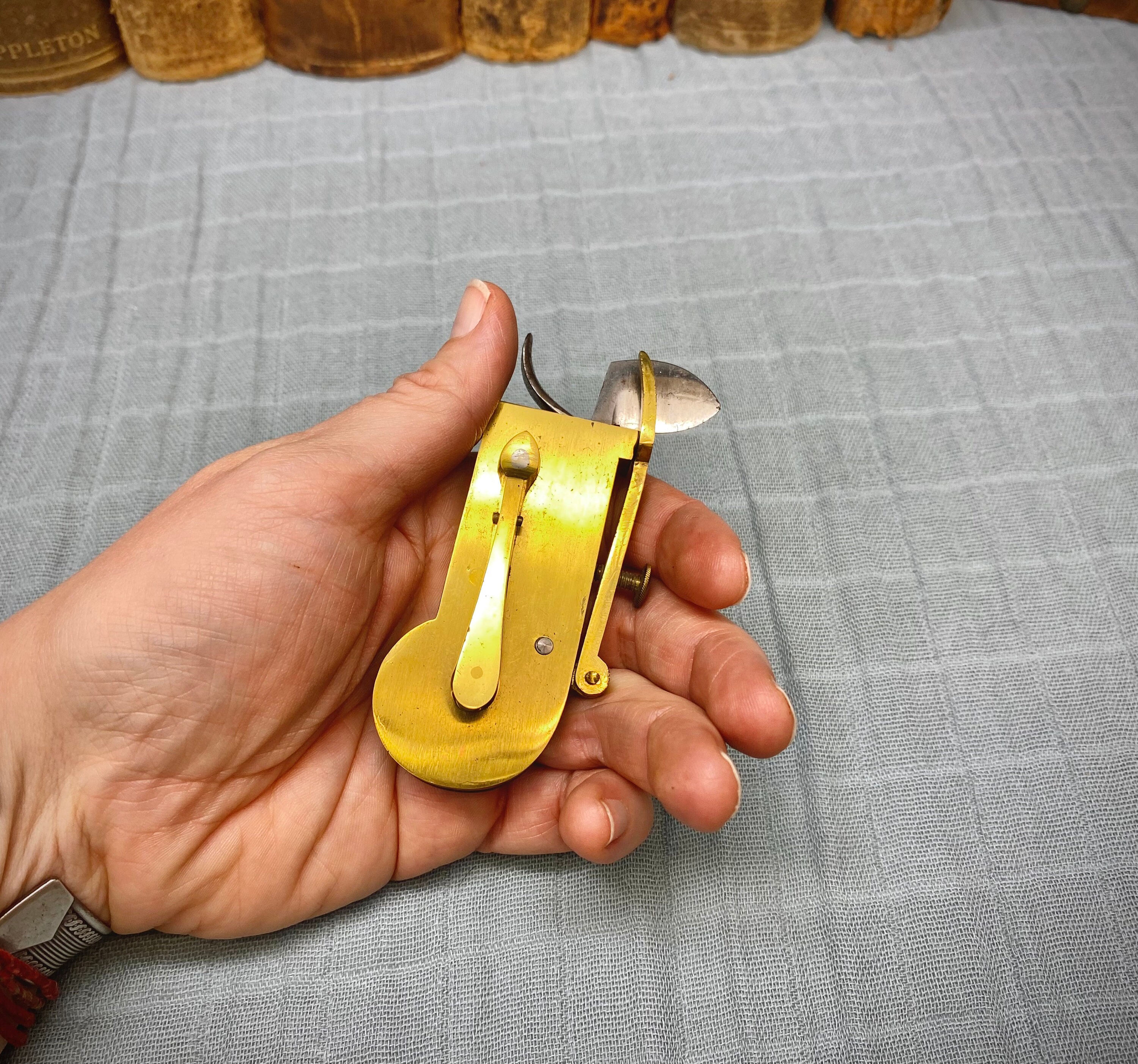 Large Veterinary Spring Lancet W/ Depth Gauge and Original Case ...