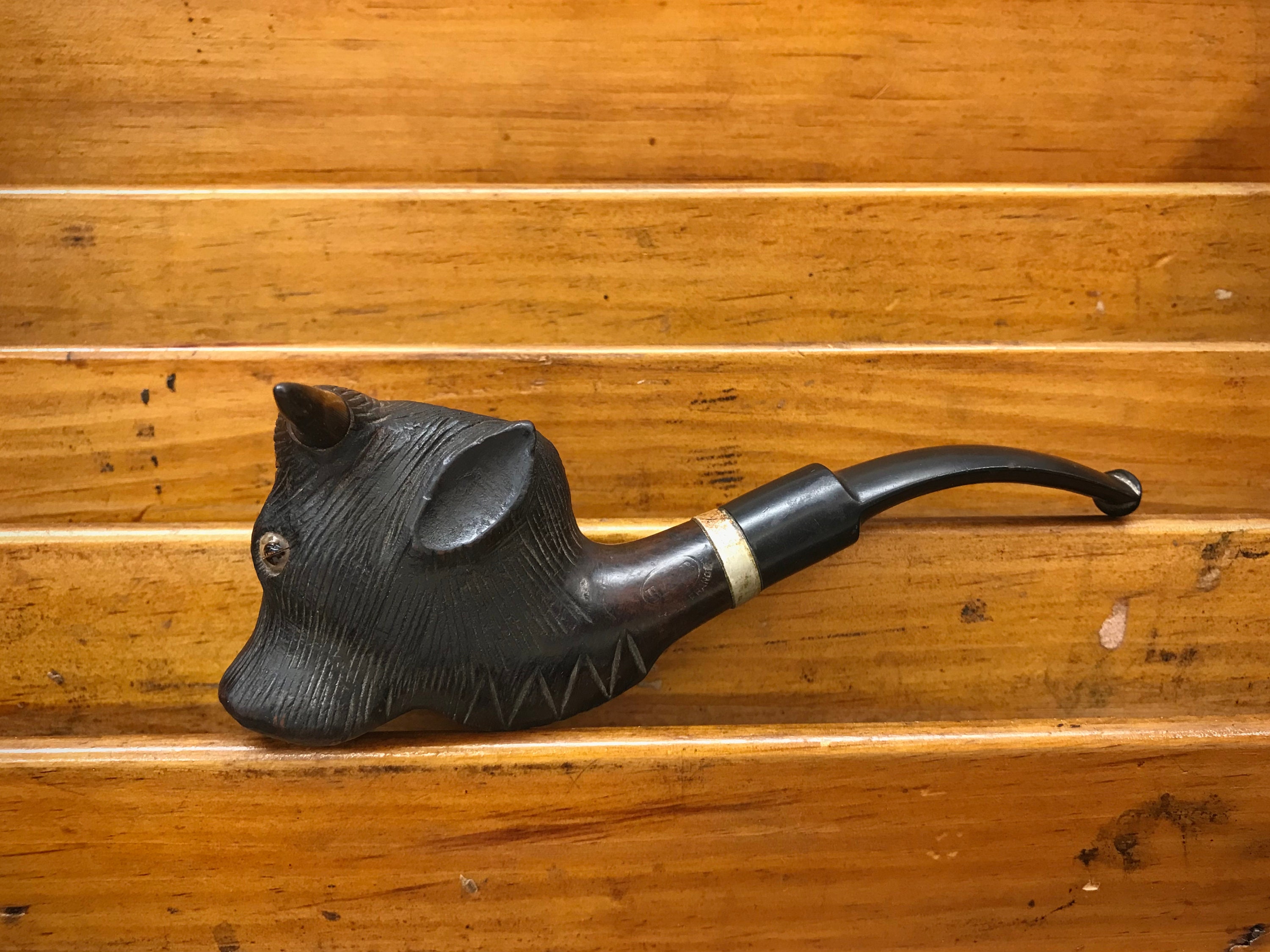 Briar Bull Pipe, French RAOB, Hand-carved - Etsy