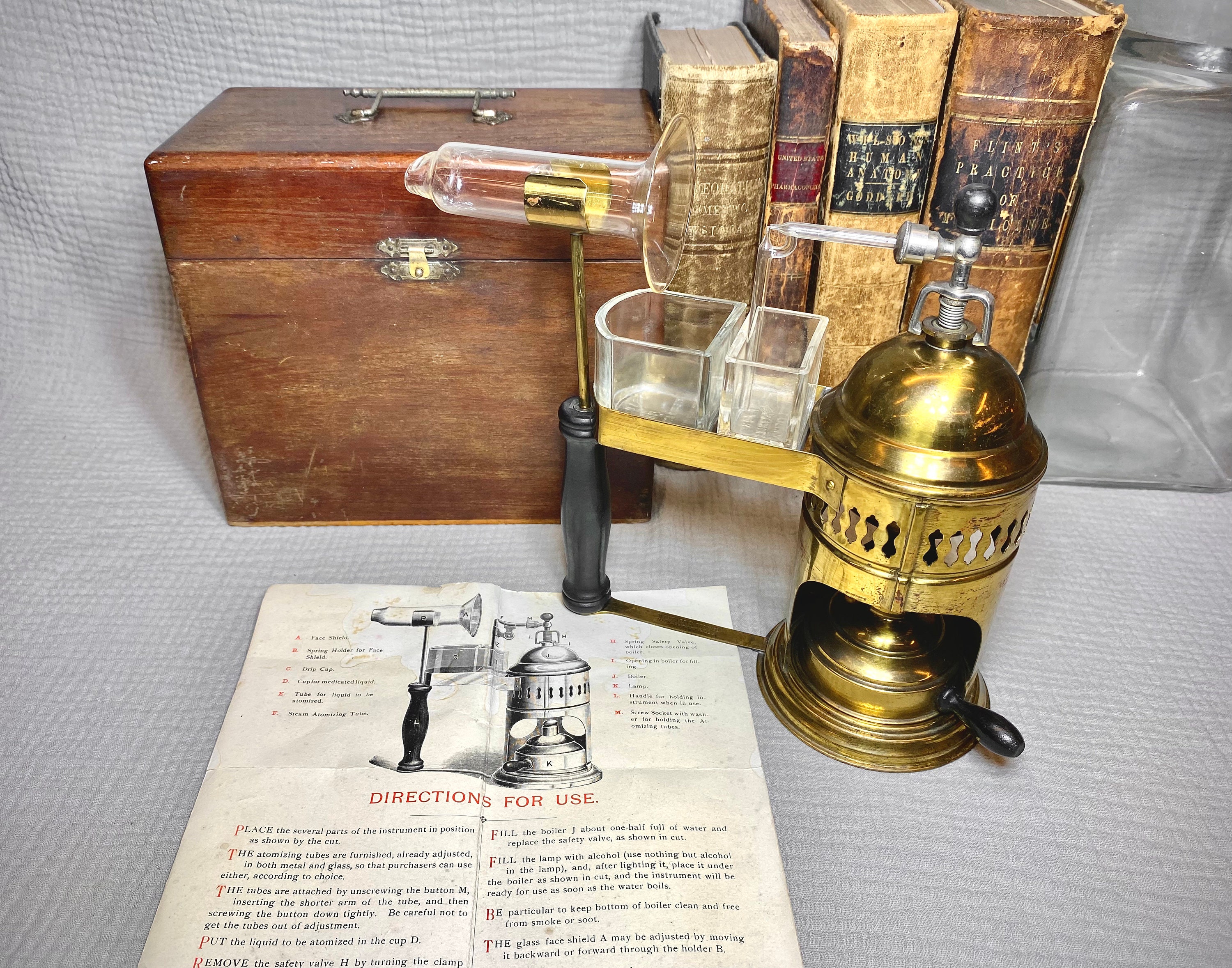 Steam Atomizer W/ Case, Whitall Tatum Co, Antique Vaporizer, Victorian ...