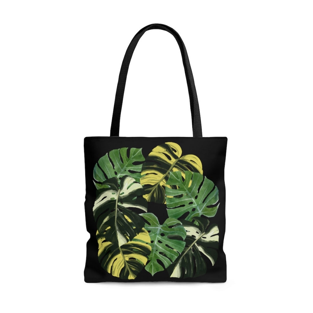 Monstera Bag, Leaf Bag, Travel Bag, Reusable Shopping Bag, Grocery Bag ...