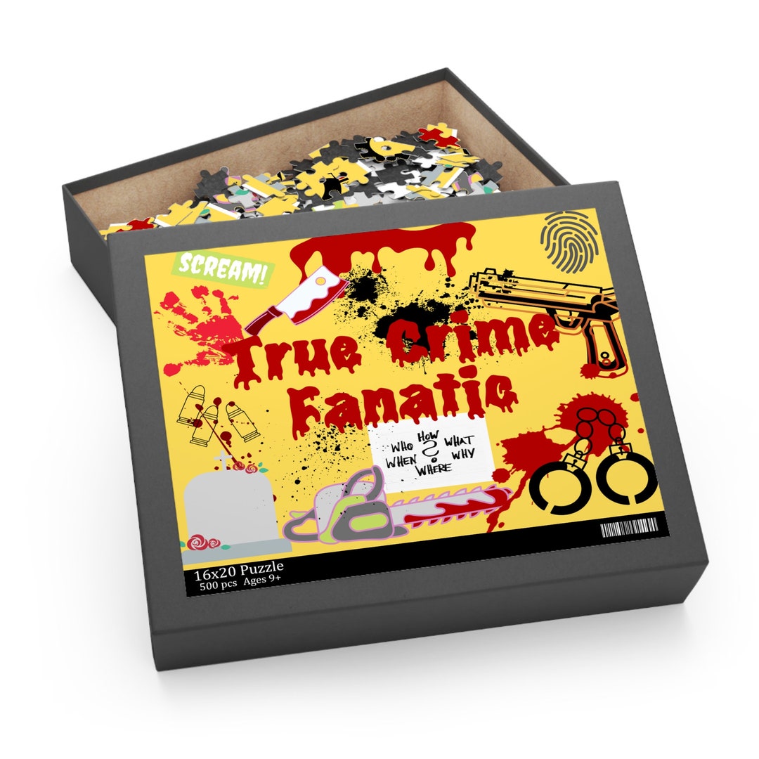 True Crime Fanatic Puzzle, True Crime Game, Gift for Crime Junkie ...