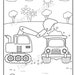 50 Construction Vehicles Coloring Pages for Kids, Homeschool Coloring ...