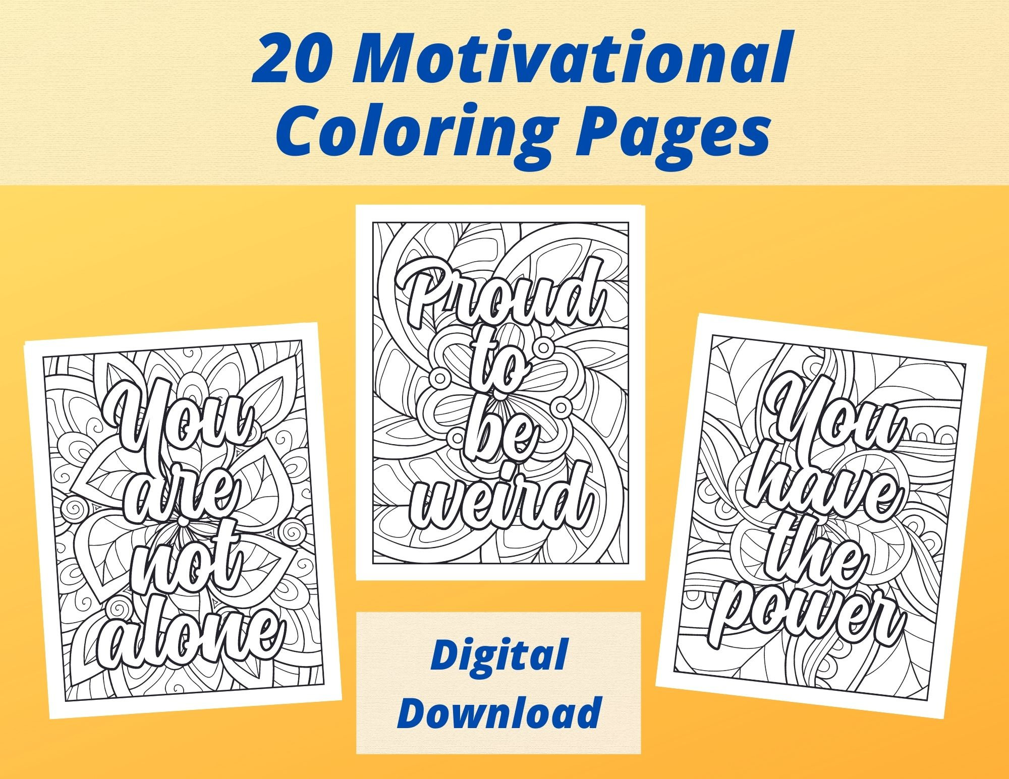 20 Printable, Motivational, and Inspirational Coloring Pages for Adults ...