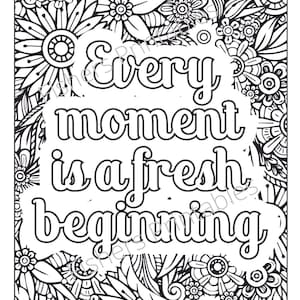 20 Motivational and Inspirational Quote Coloring Pages for Adults and ...