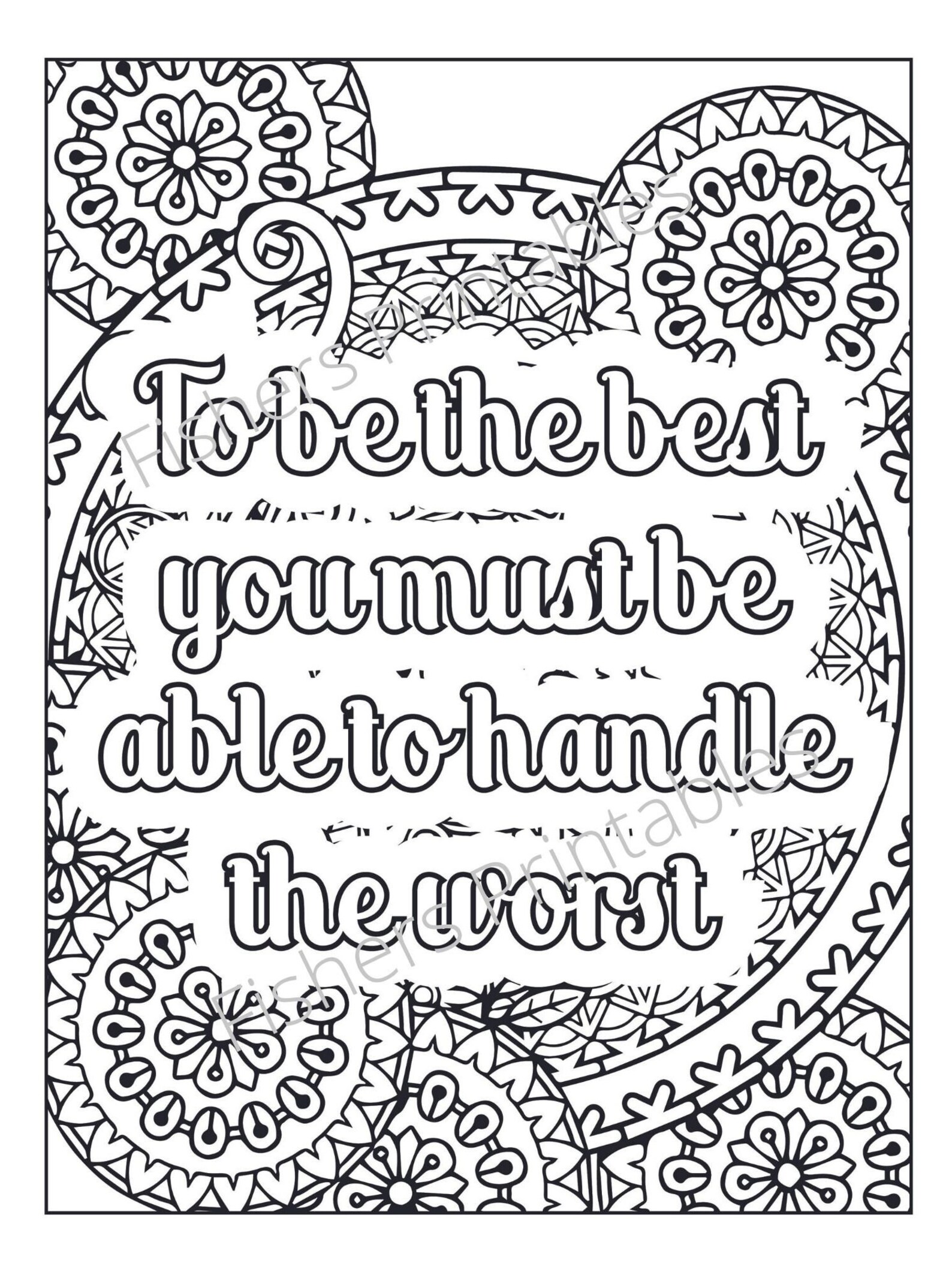 20 Motivational and Inspirational Quote Coloring Pages for Adults and ...