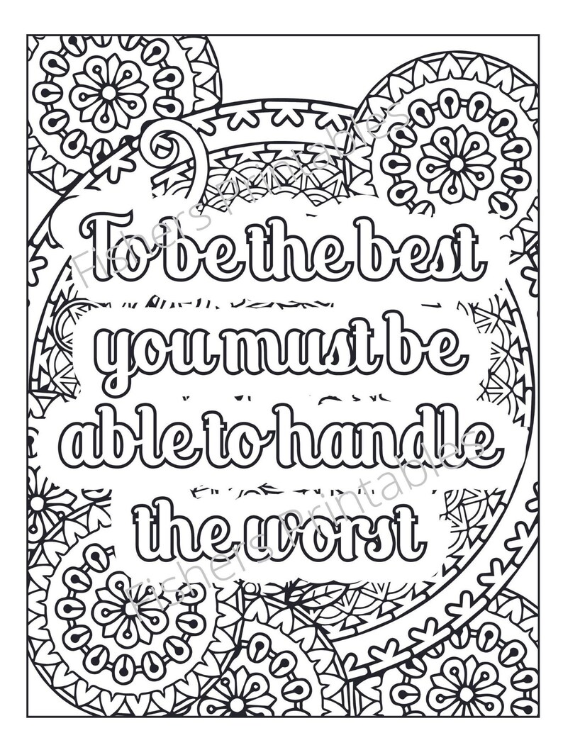 20 Motivational and Inspirational Quote Coloring Pages for Adults and ...