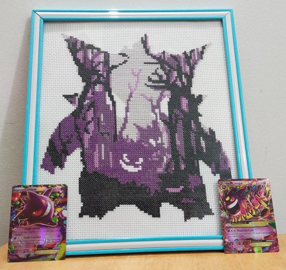 Gengar Pokemon Cross Stitch Pattern - Etsy