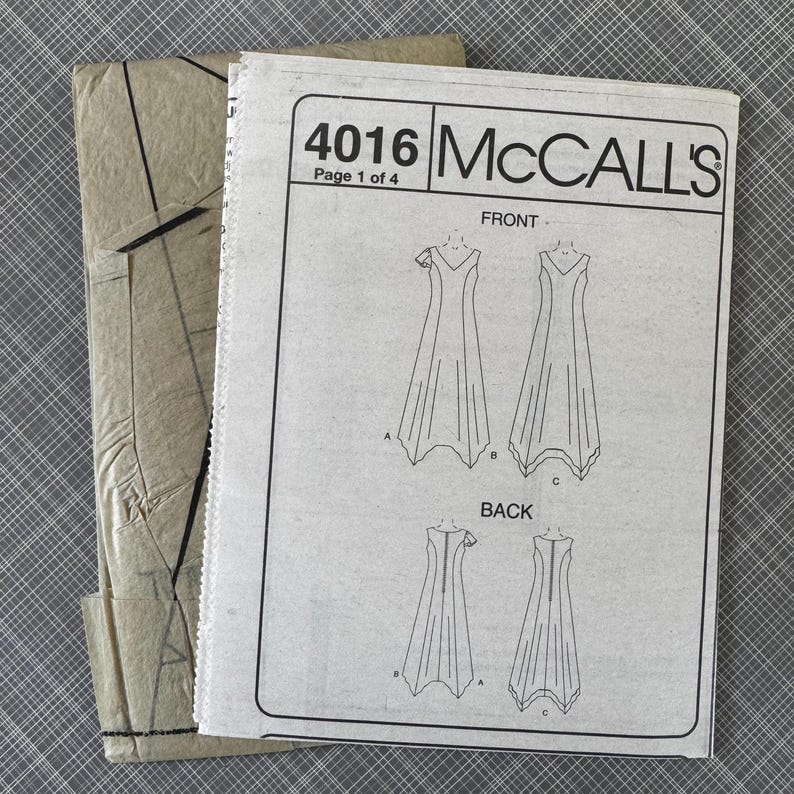 Mccall's 4016 Misses Sewing Pattern Womens Dress Out of Print Factory ...