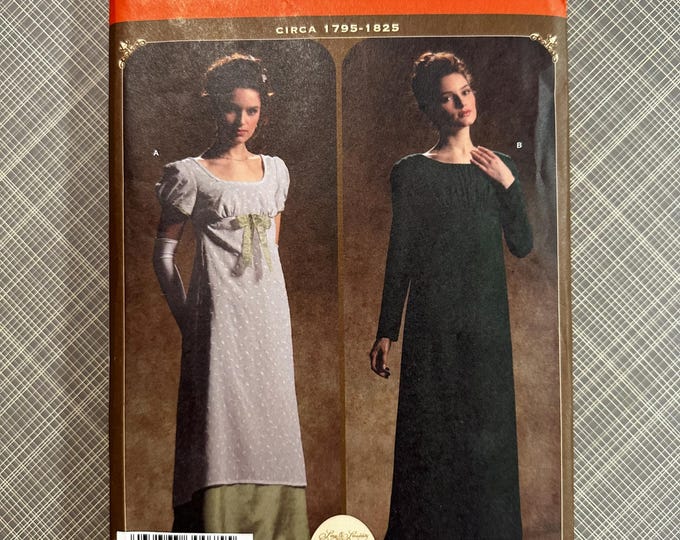 Simplicity Sewing Pattern 4055 Size 14,16,18,20 Misses' Circa 1795-1825 ...