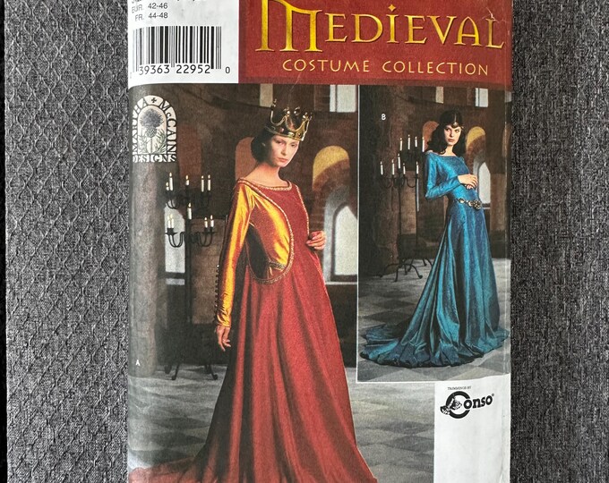 Simplicity Sewing Pattern 8725 Size 16,18,20 Misses' Medieval Costume ...