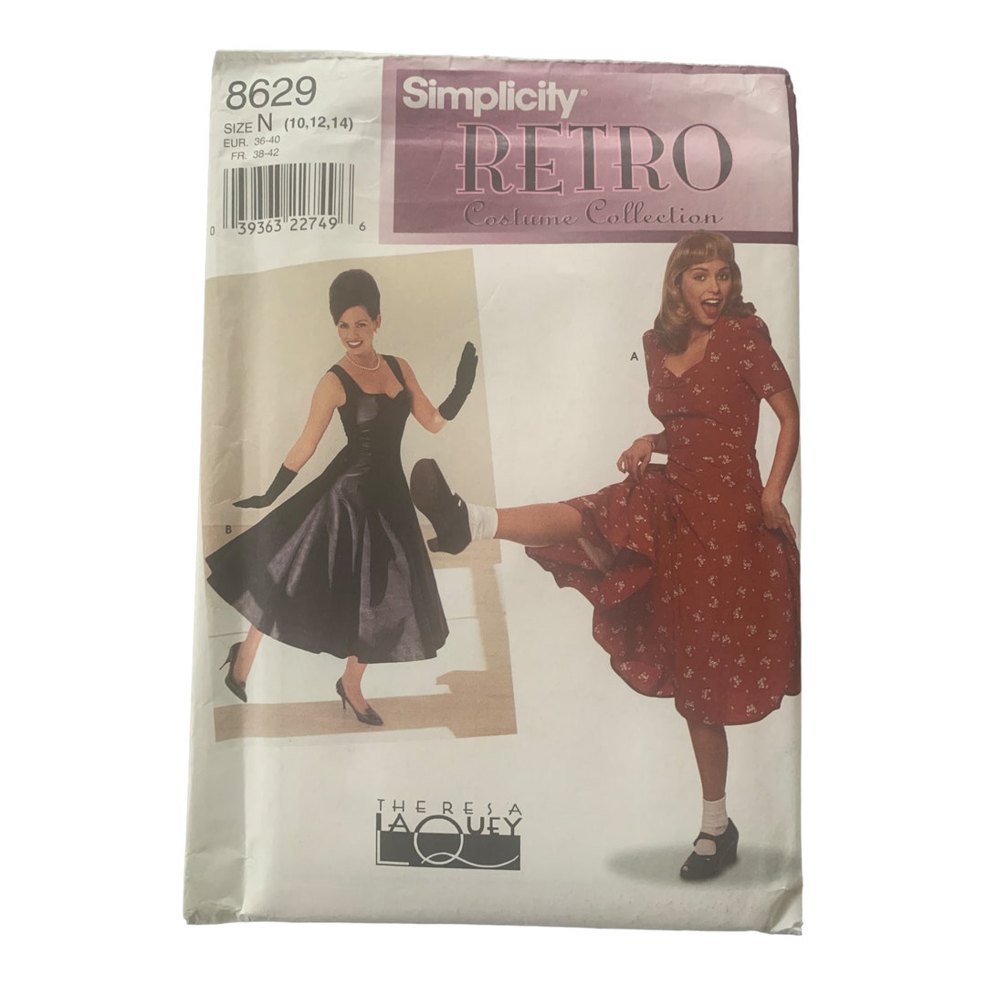 Simplicity 8629 Retro Costume Collection Sewing Pattern Out - Etsy