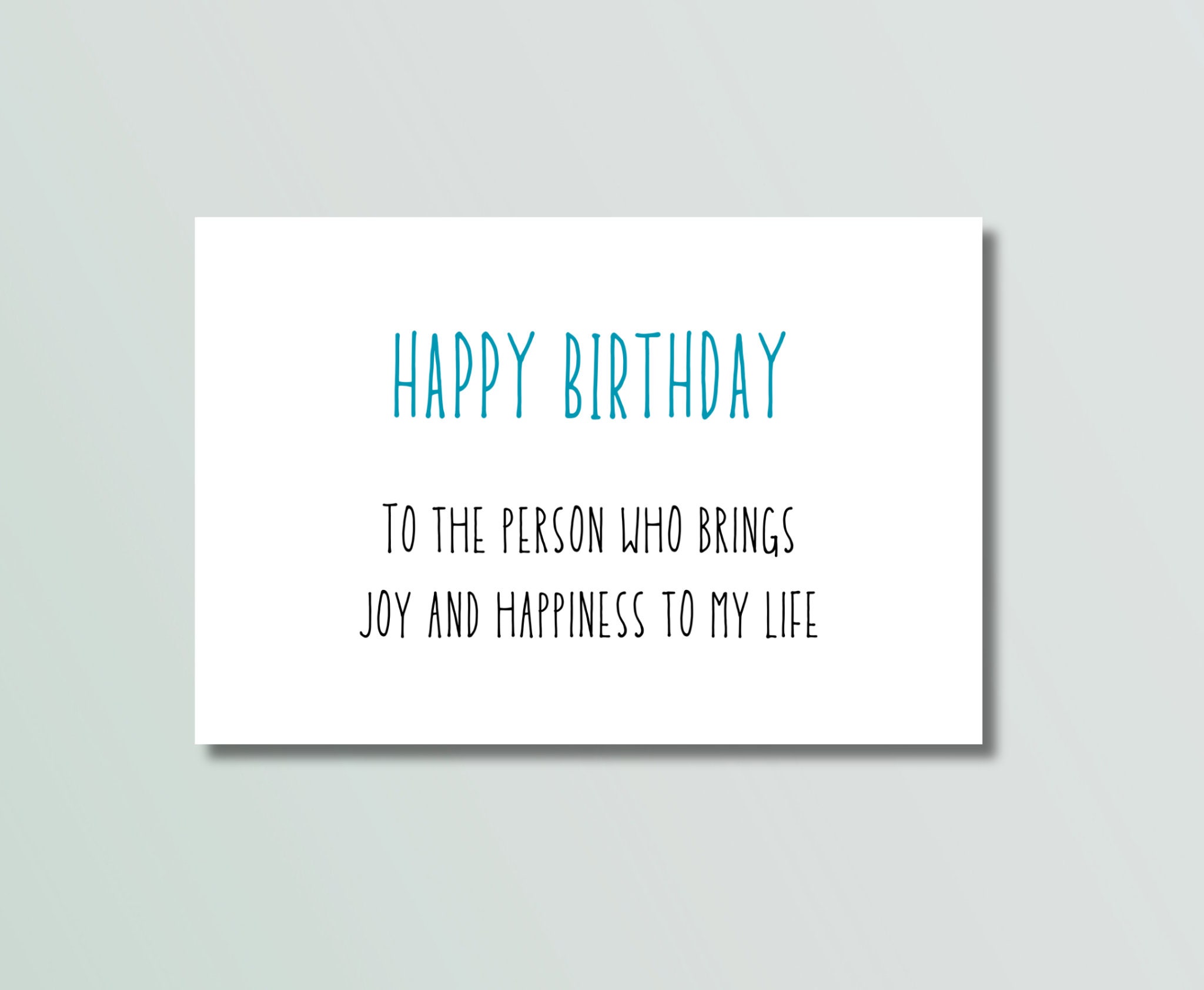 2 Printables Happy Birthday to the Person Who Brings Joy and Happiness ...