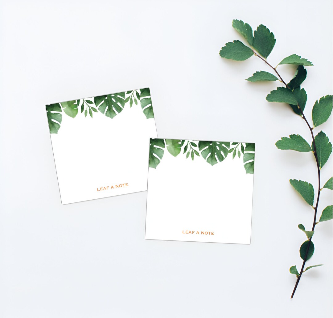 Leaf a Note Post-it Notes, Sticky Notes, 50 Sheets - Etsy