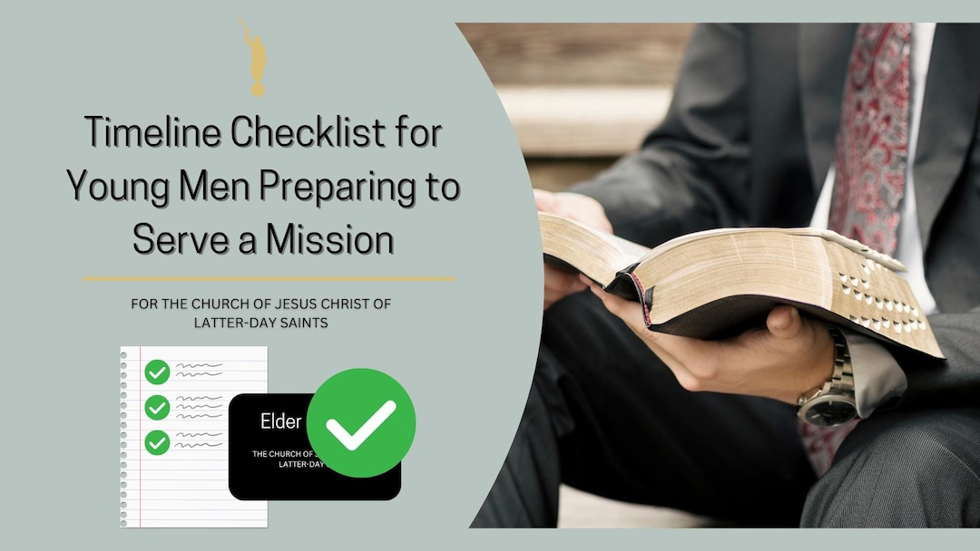 Preparing to Serve a Mission - Spreadsheet Timeline Checklist for Young ...