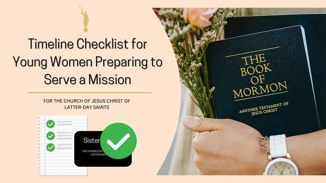 Preparing to Serve a Mission - Spreadsheet Timeline Checklist for Young ...