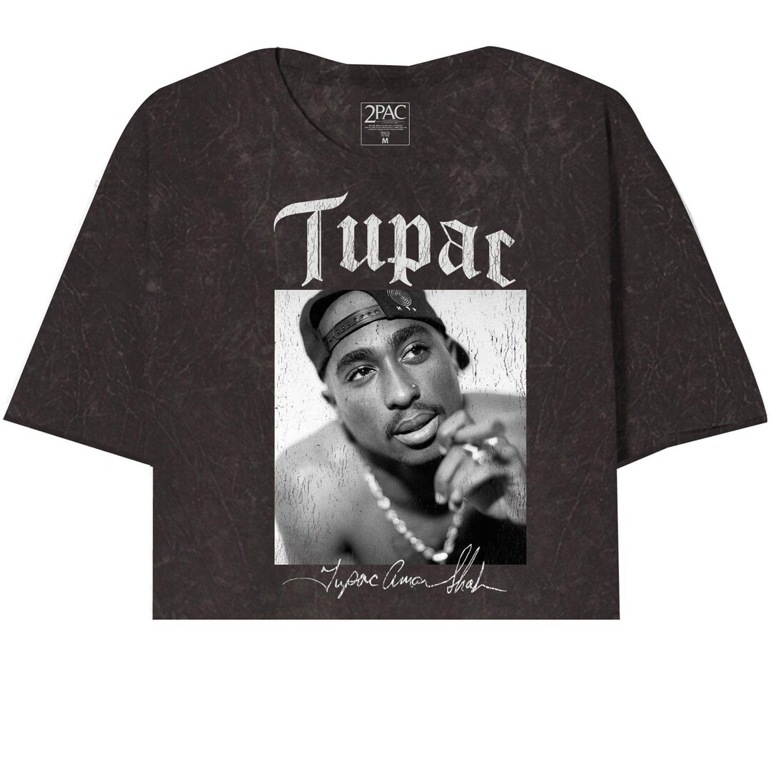 Tupac Leaning Pose With Signature Oversize Crop Top - Etsy