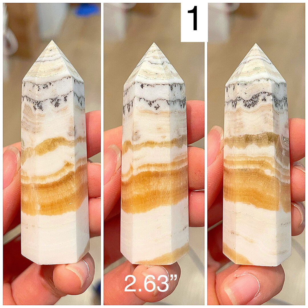 Dendritic Orange Calcite Points, Crystals Healing, Gift Ideas - Etsy
