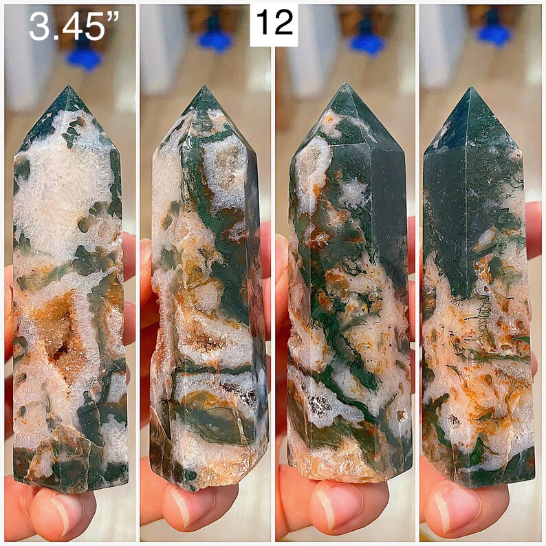 Red Moss Agate Towers Rare Carnelian Moss Agate Towers - Etsy